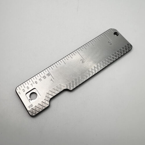 6AL-4V Titanium RULER 16TH’s & Inches X-GRID Edition RH Handle Scale ...