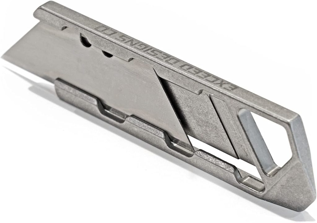 TiRant RAZOR V3 Utility Knife (Stonewashed 6AL-4V Titanium) – Exceed ...