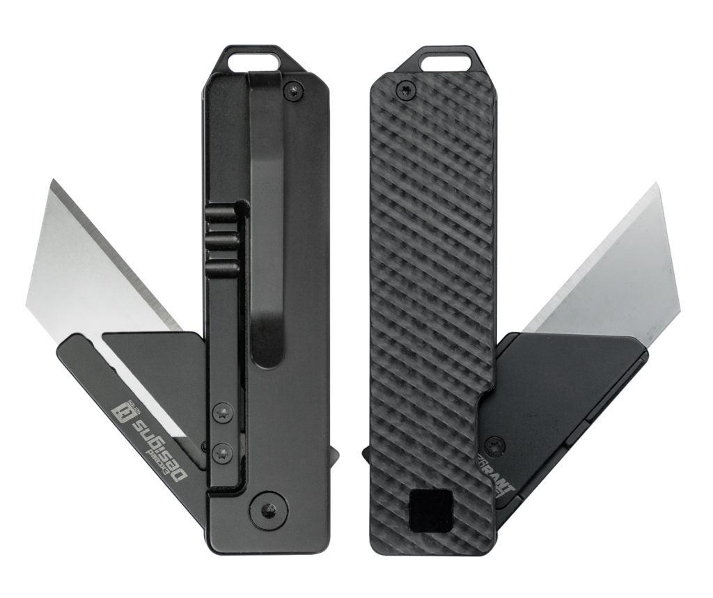 TiRant RAZOR V3 Utility Knife (Jet-Black 6AL-4V Titanium) – Exceed Designs