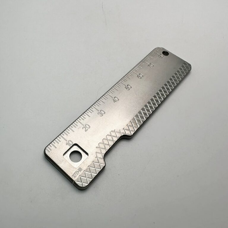 6AL-4V Titanium RULER MM-Edition Metric X-GRID Edition RH Handle Scale ...