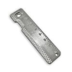 6AL-4V Titanium RULER MM-Edition Metric X-GRID Edition RH Handle Scale ...