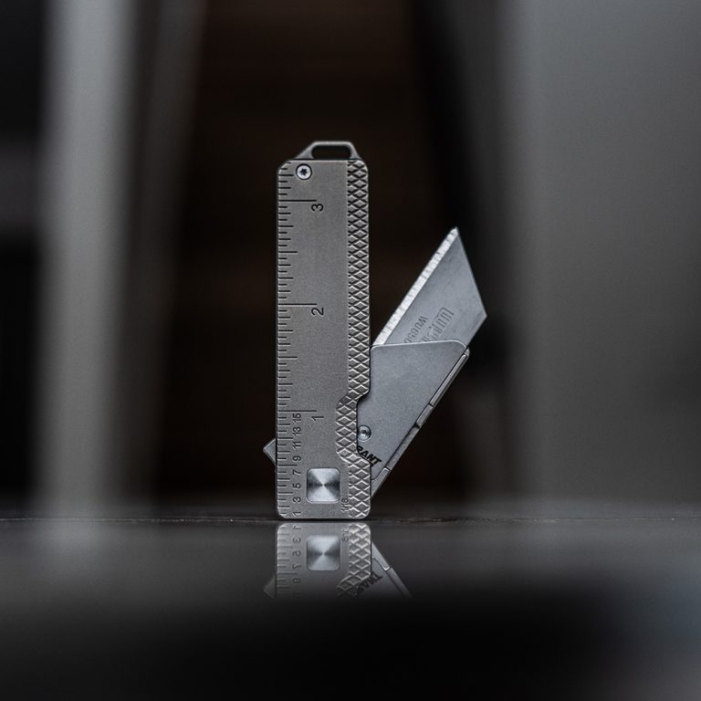 6AL-4V Titanium RULER 16TH’s & Inches X-GRID Edition RH Handle Scale ...