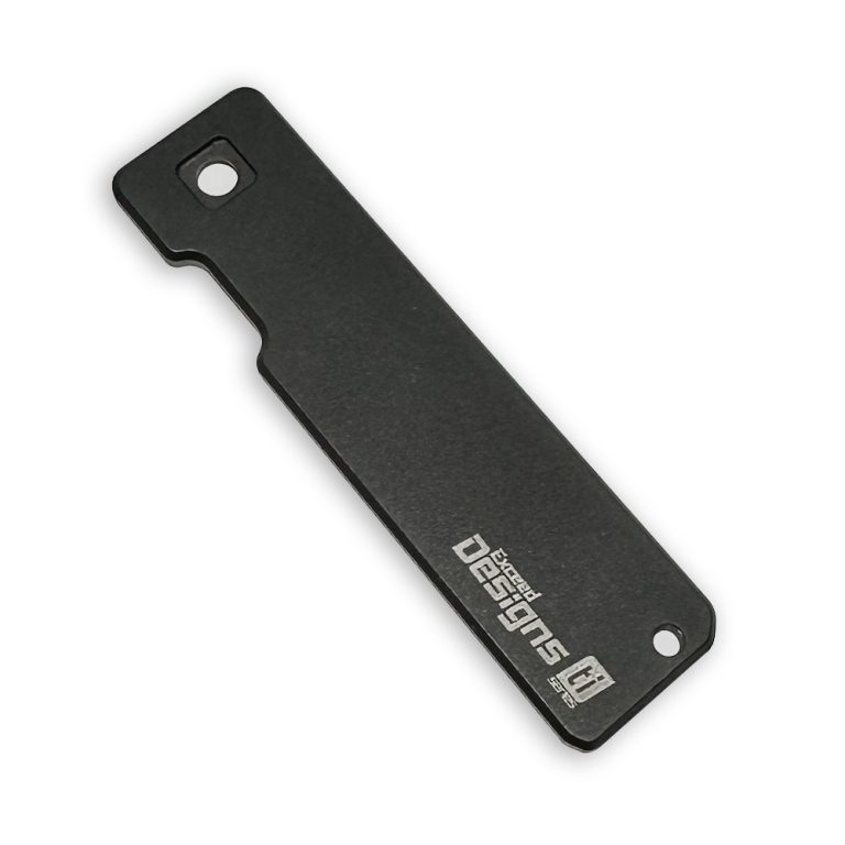 Jet-Black PVD 6A-4V Titanium RH Handle Scale (TiRant RAZOR V3) – Exceed ...