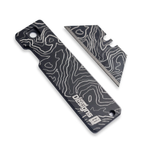 Black CASCADIA Topo Map Razor Blades Tajima V-REX II Premium Tempered ...