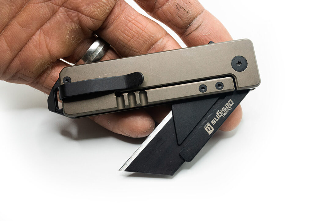 TiRant RAZOR V3 Utility Knife (Centurion Bronze ANO Ti WORKS Edition ...