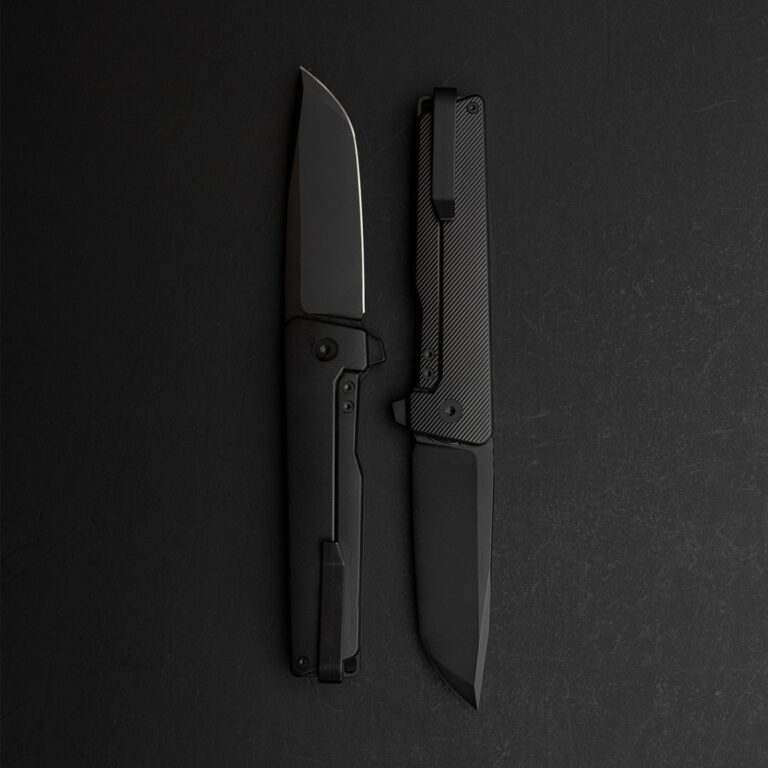 AVAIR M390 Framelock Folding Knife (Jet-Black PVD Coated 6AL-4V ...