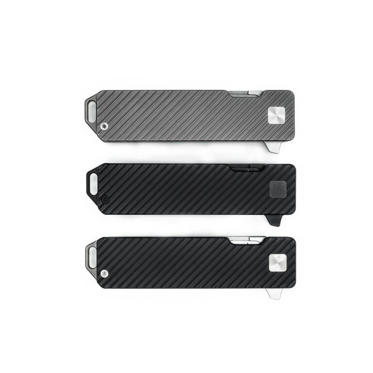 TiRant® RAZOR V3 Utility Knife (50/50 Stonewashed 6AL-4V Titanium SLASH ...