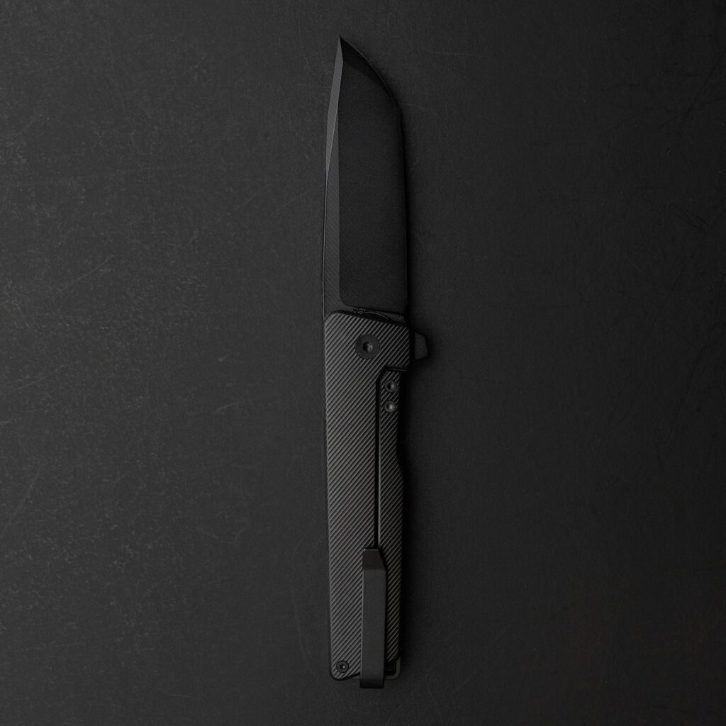 AVAIR M390 Framelock Folding Knife (Micro-Slash Jet-Black PVD 6AL-4V ...