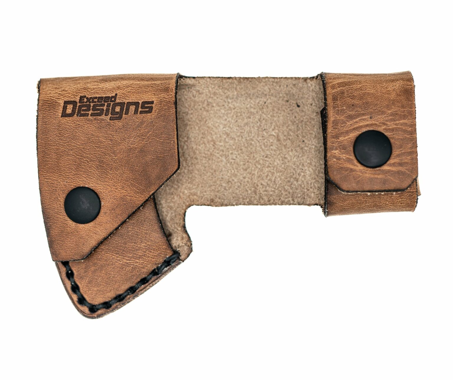 100% USA MADE Real Horween Leather HYZER Hatchet Sheath (NATURAL BROWN ...