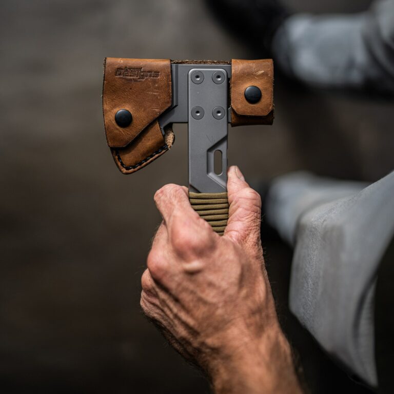 HYZER Titanium Hatchet W/Medium D2 Axe Head (Stonewashed 6AL-4V ...