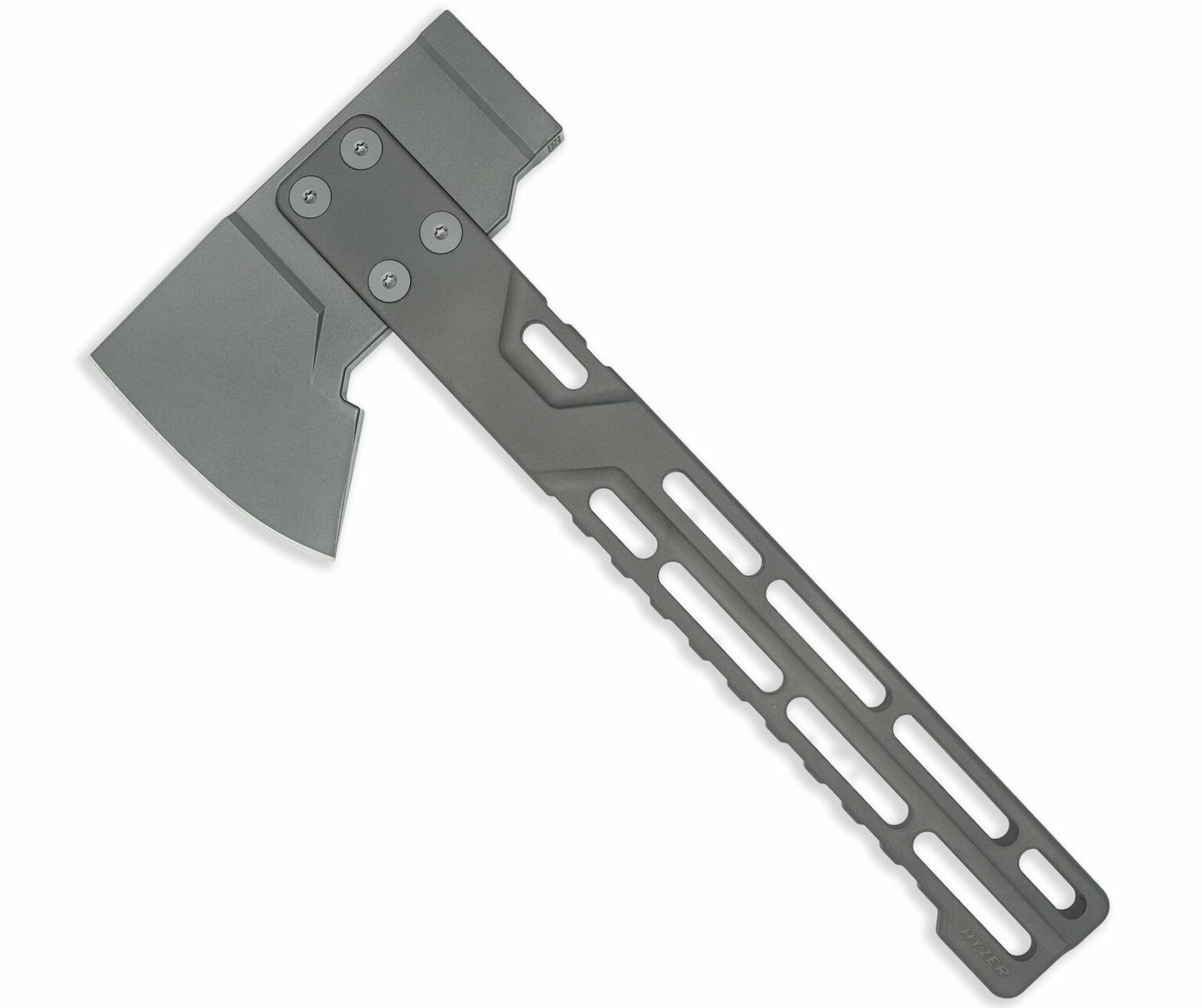 HYZER Titanium Hatchet W/Medium D2 Axe Head (Dark Gray Blasted 6AL-4V ...