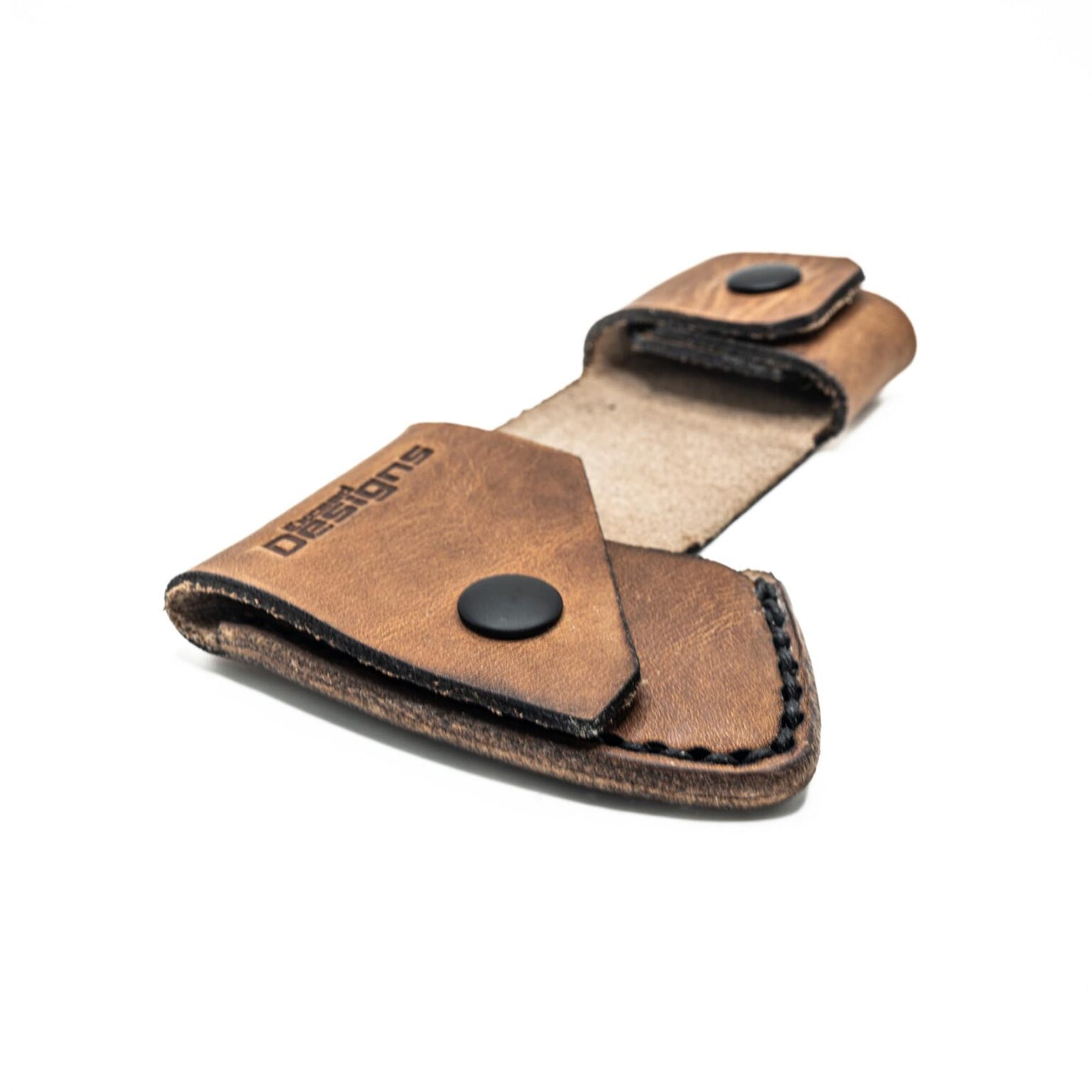 100% USA MADE Real Horween Leather HYZER Hatchet Sheath (NATURAL BROWN ...
