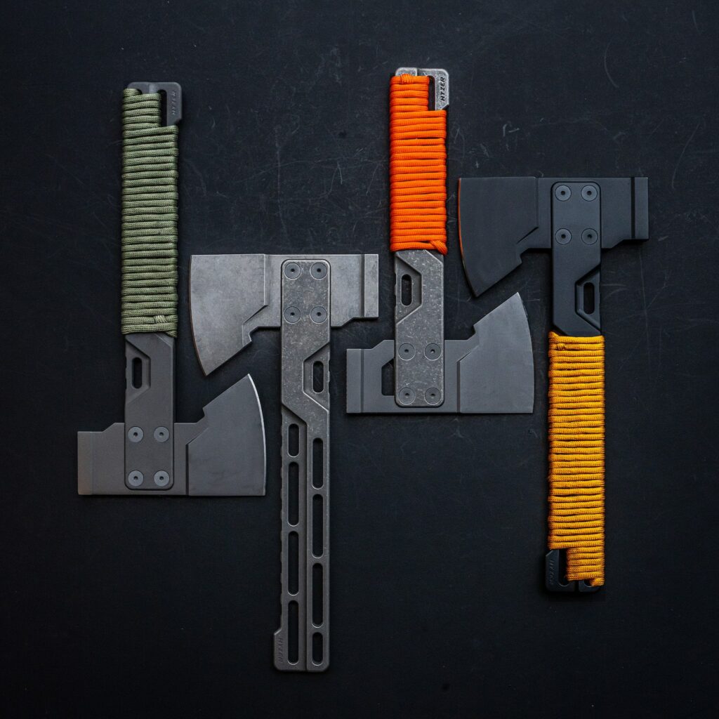 HYZER Titanium Hatchet W/Medium D2 Axe Head (Stonewashed 6AL-4V ...