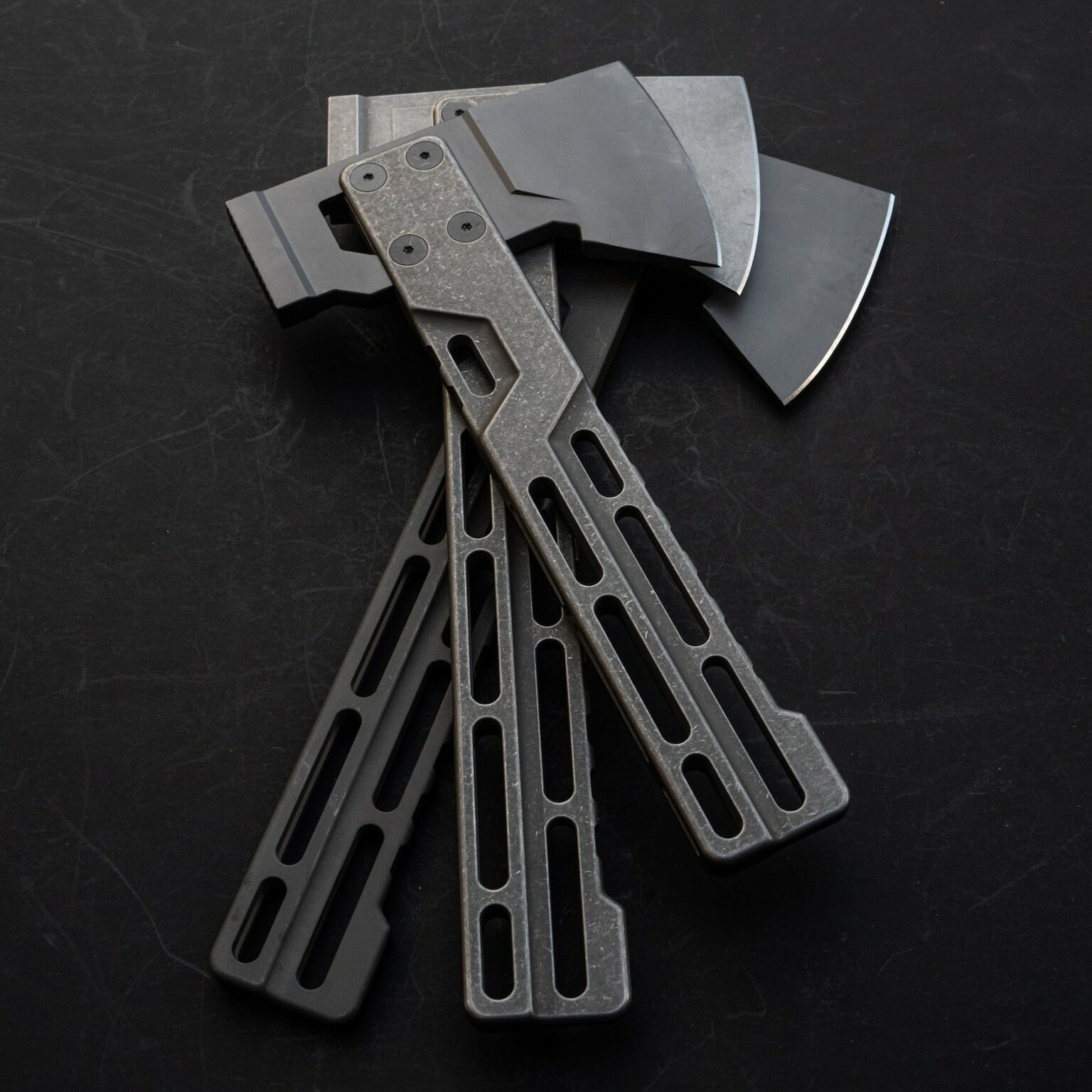 HYZER Titanium Hatchet W/Light D2 Axe Head (Dark Grey Blasted 6AL-4V ...