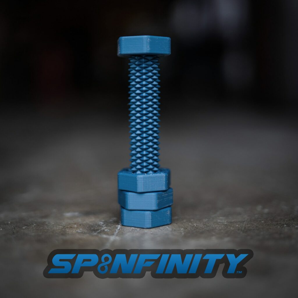 SPINFINITY BOLT Bi-Directional Fidget Bolt Spinner (Centurion Bronze) W ...