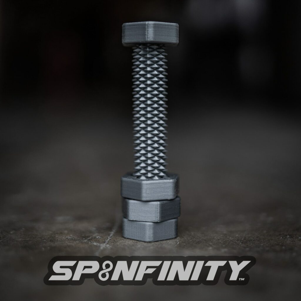 SPINFINITY BOLT Bi-Directional Fidget Bolt Spinner (Centurion Bronze) W ...