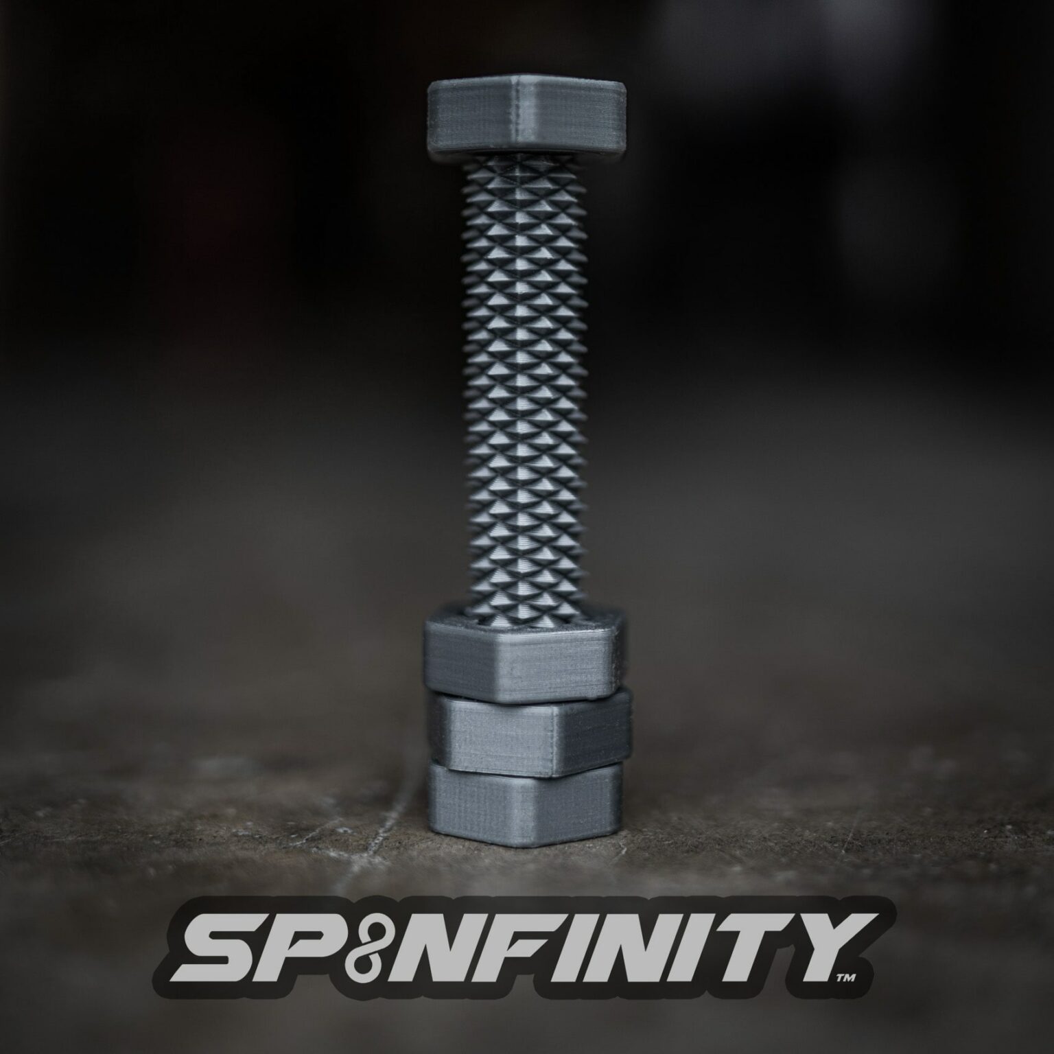 SPINFINITY BOLT Bi-Directional Fidget Bolt Spinner (Centurion Bronze) W ...