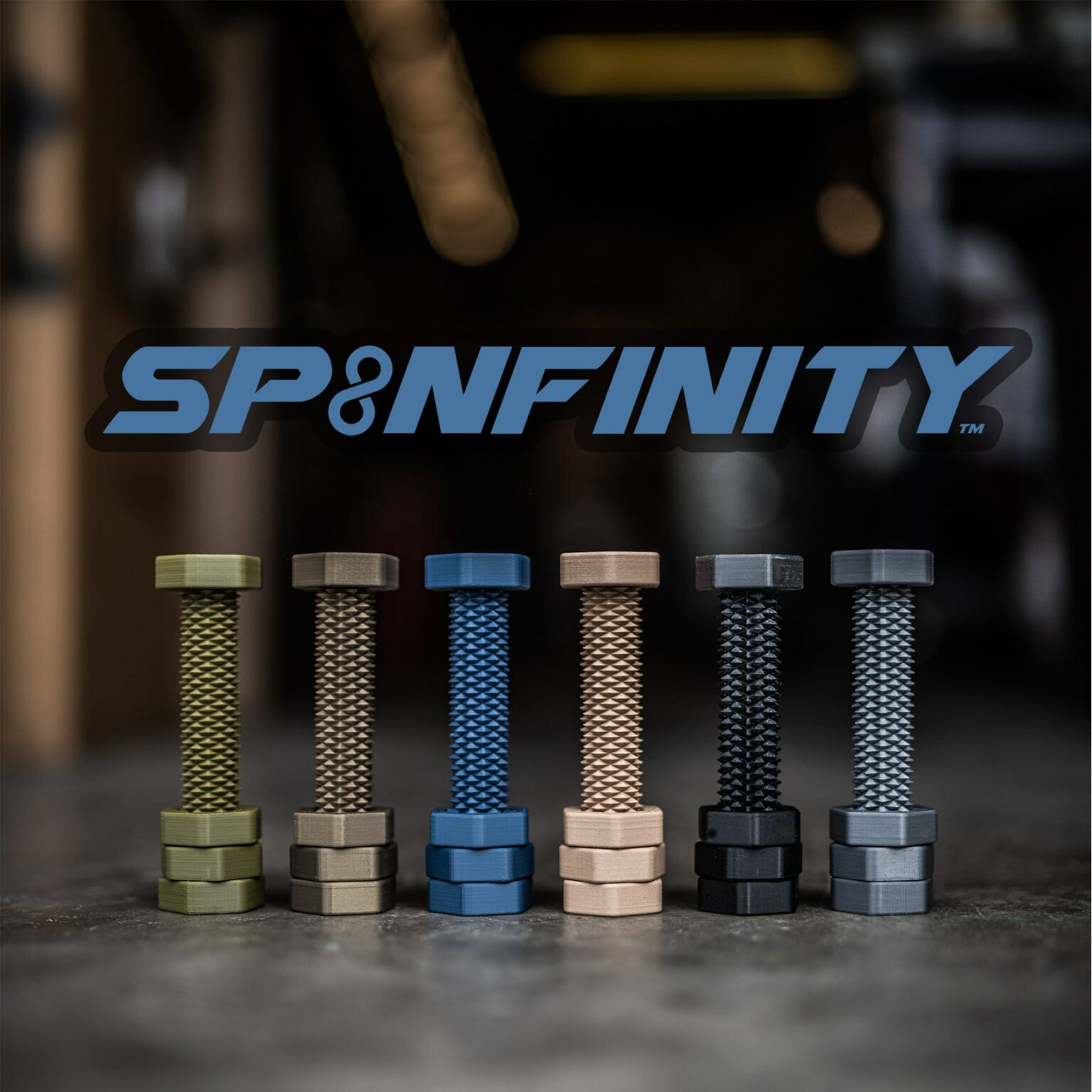 SPINFINITY BOLT Bi-Directional Fidget Bolt Spinner (Desert Tan) W/Knife Pivot Bearings – Exceed ...