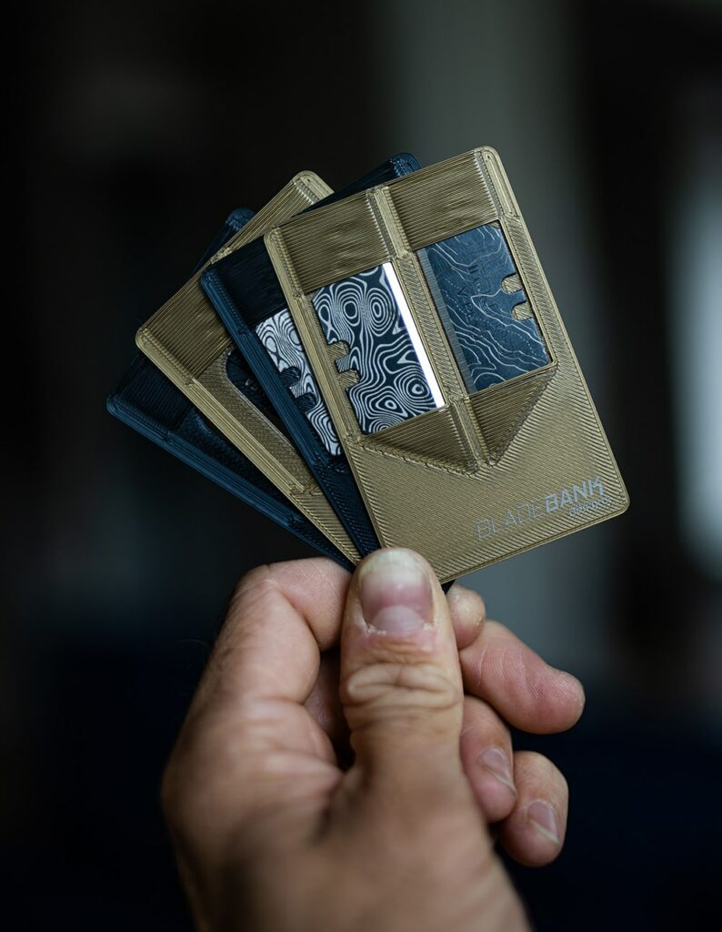BladeBank™ — 2X Utility Knife Blade Holder In Credit Card Format ...