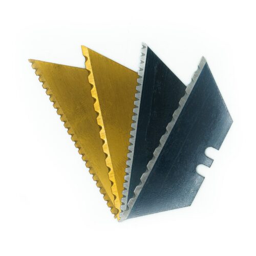 Non-Branded BLACK 24-Point MICRO-SERRATED Razor Blades (Black Oxide ...