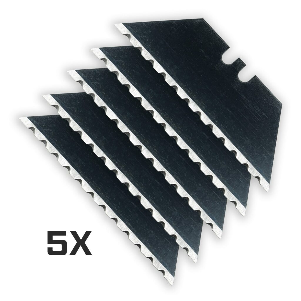 Non-Branded BLACK 12-Point SERRATED Razor Blades (Black Oxide Coated ...