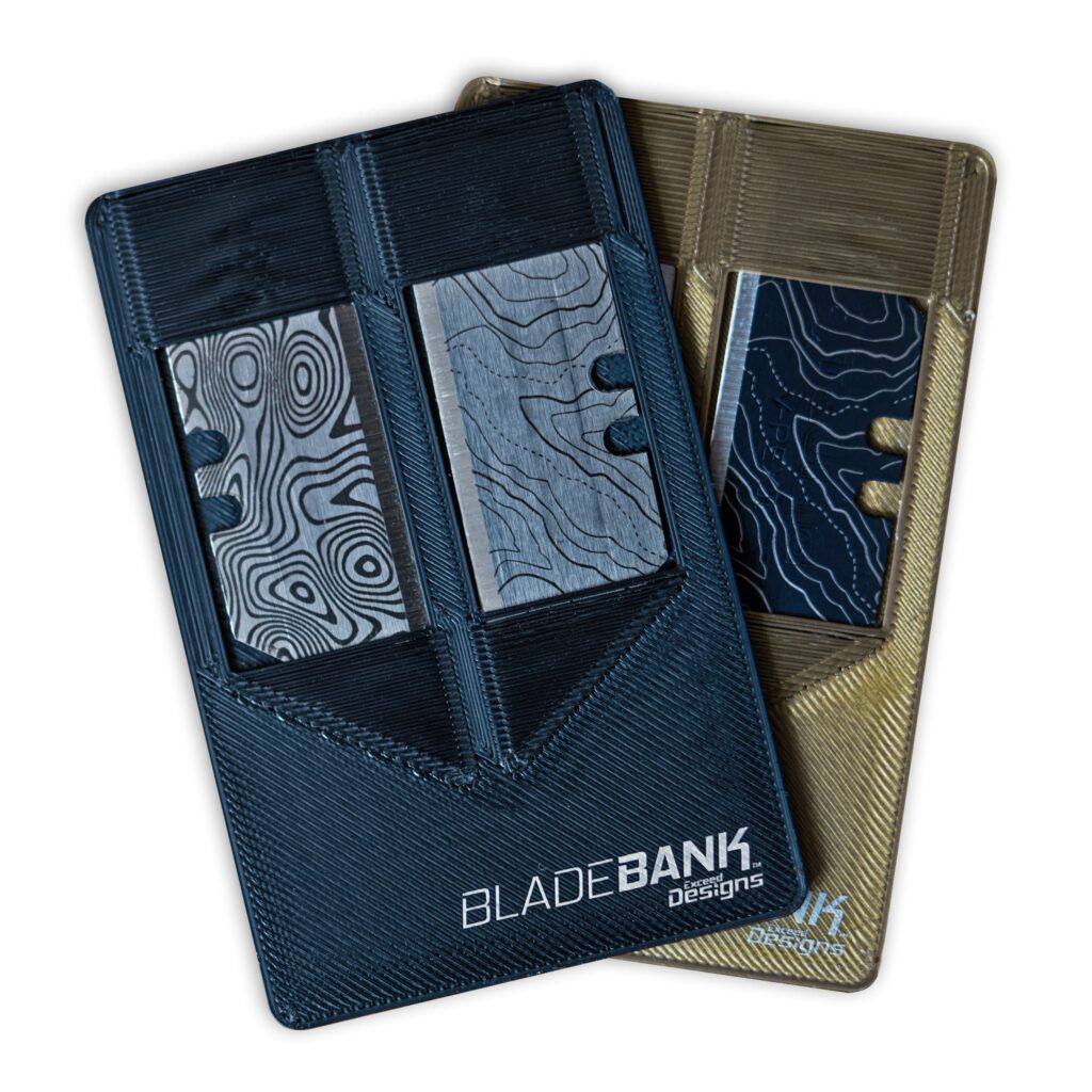 BladeBank™ — 2X Utility Knife Blade Holder In Credit Card Format ...