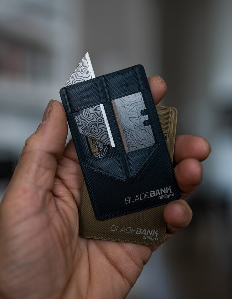 BladeBank™ — 2X Utility Knife Blade Holder Credit Card Format (Plastic ...