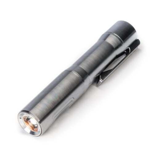 RAMPANT™ R4 EDC Flashlight (Raw 6AL-4V Titanium + Copper Pill + AL ...