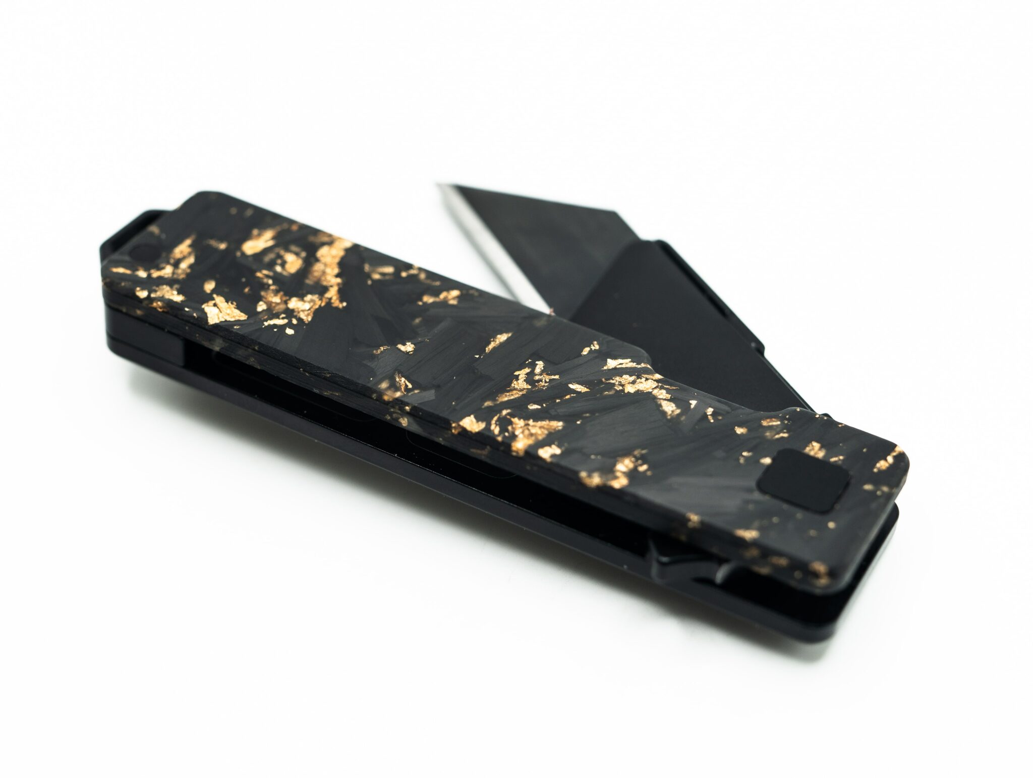 TiRant RAZOR V3 Utility Knife (Jet-Black 6AL-4V Titanium) RH-SIDE ...