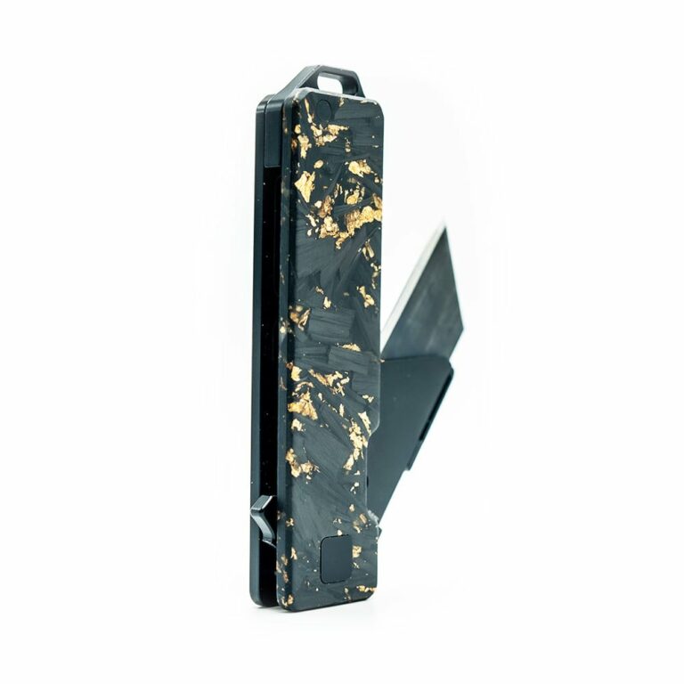 TiRant RAZOR V3 Utility Knife (Jet-Black 6AL-4V Titanium) RH-SIDE ...