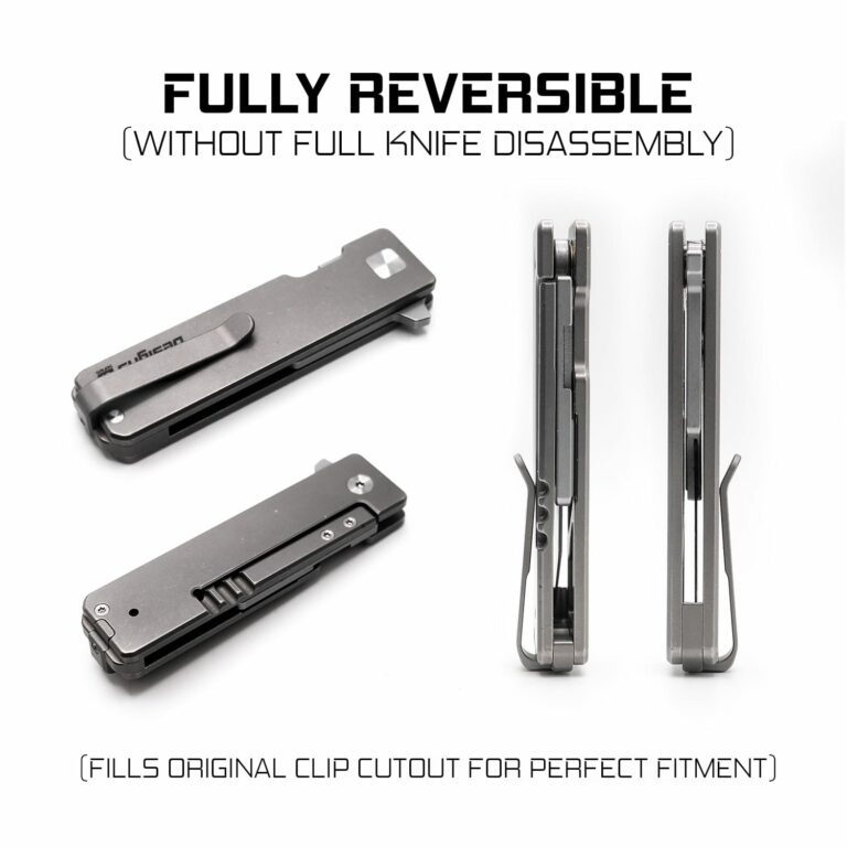 Upgraded PRO CLIP + BACK-SPACER Assembly (Reversible + Ultra-Deep Carry ...