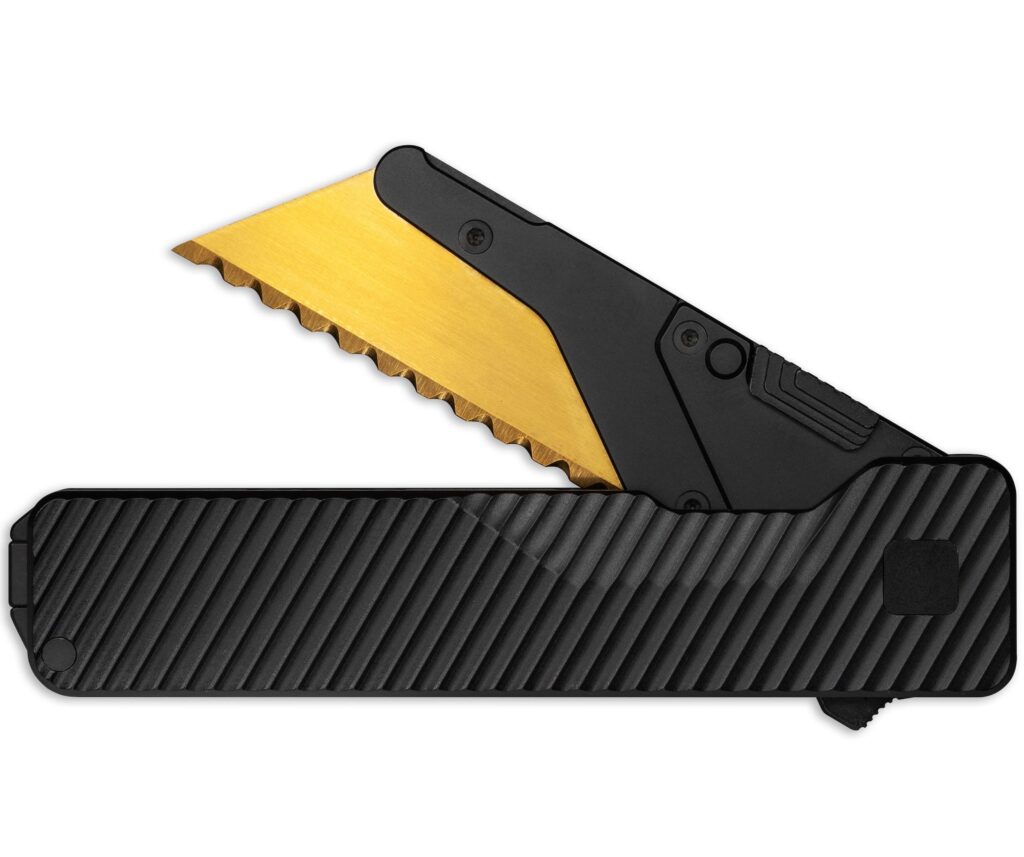 TiRant® ULTRA Utility Knife W/HotSwap™ Blade Replacements (Jet-Black ...