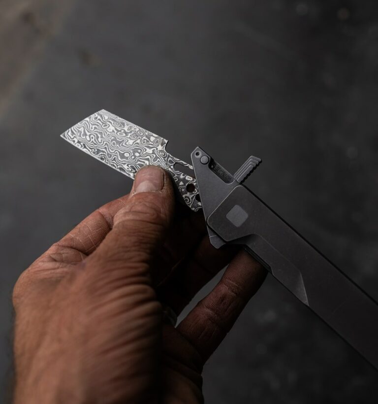 (SOLD OUT) TiRant ULTRA HotSwap™ Hand-Made Damascus Blade Replacement ...
